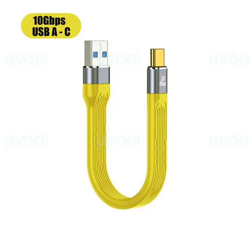 Yellow-USB-4-0-Thunderbolt-3-Type-C-Charge-Cable-PD-100W-5A-Fast ...