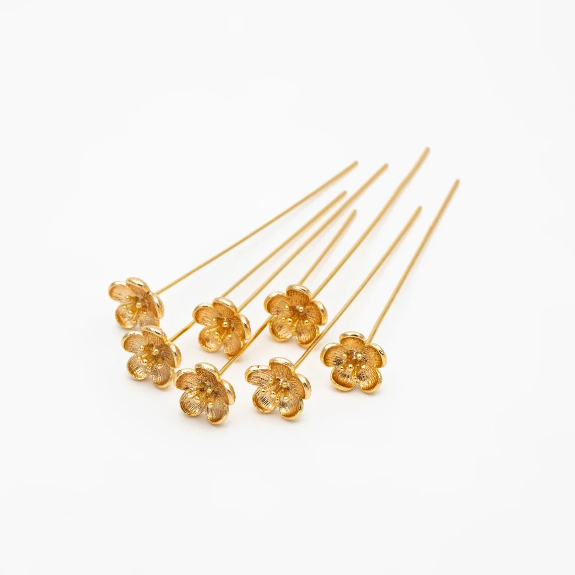 10pcs-Gold-Flower-Head-Pins-Gold-plated-Copper-Headpins-For-DIY-Earring ...