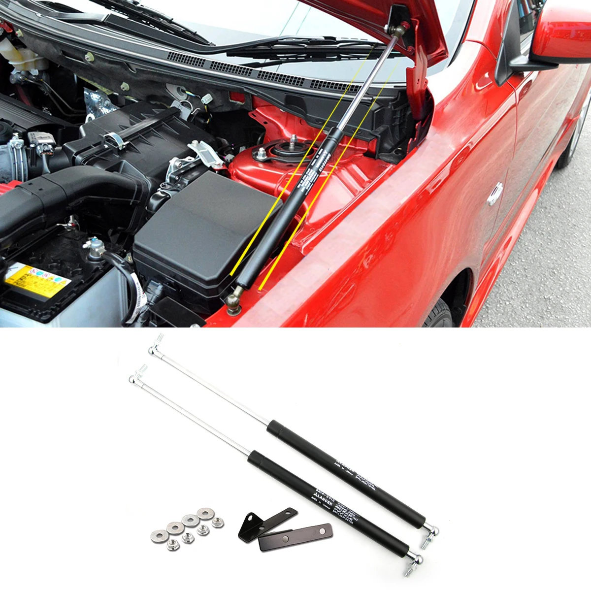 for-Mitsubishi-LANCER-08-15-EVO-X-Asx-Front-Hood-Bonnet-Modify-Gas ...