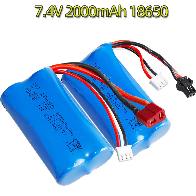 18650 7.4v Lithium Battery Pack 2000mah High Rate 15c Remote Control ...
