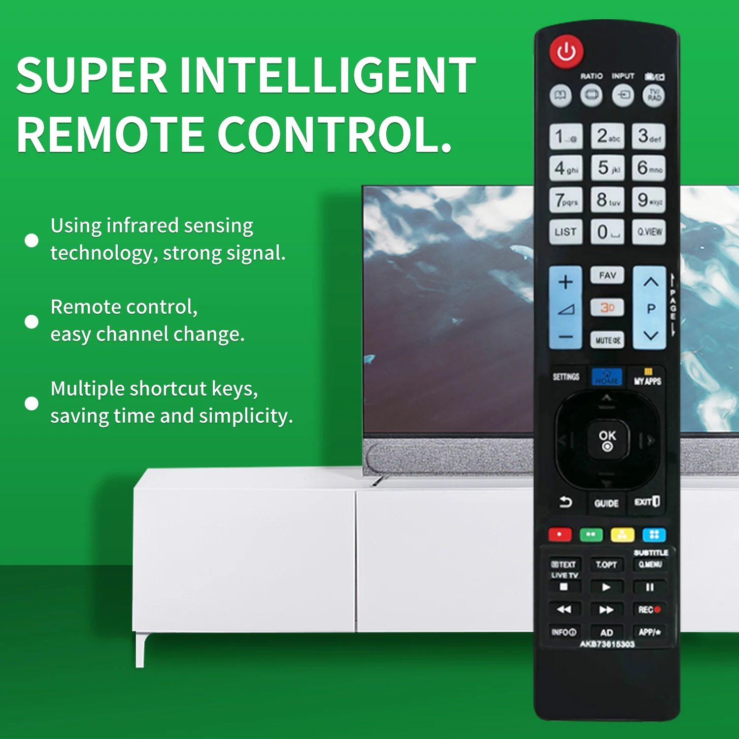 Universal New Replacement AKB73615303 Remote Control Fit For LG LED LCD ...