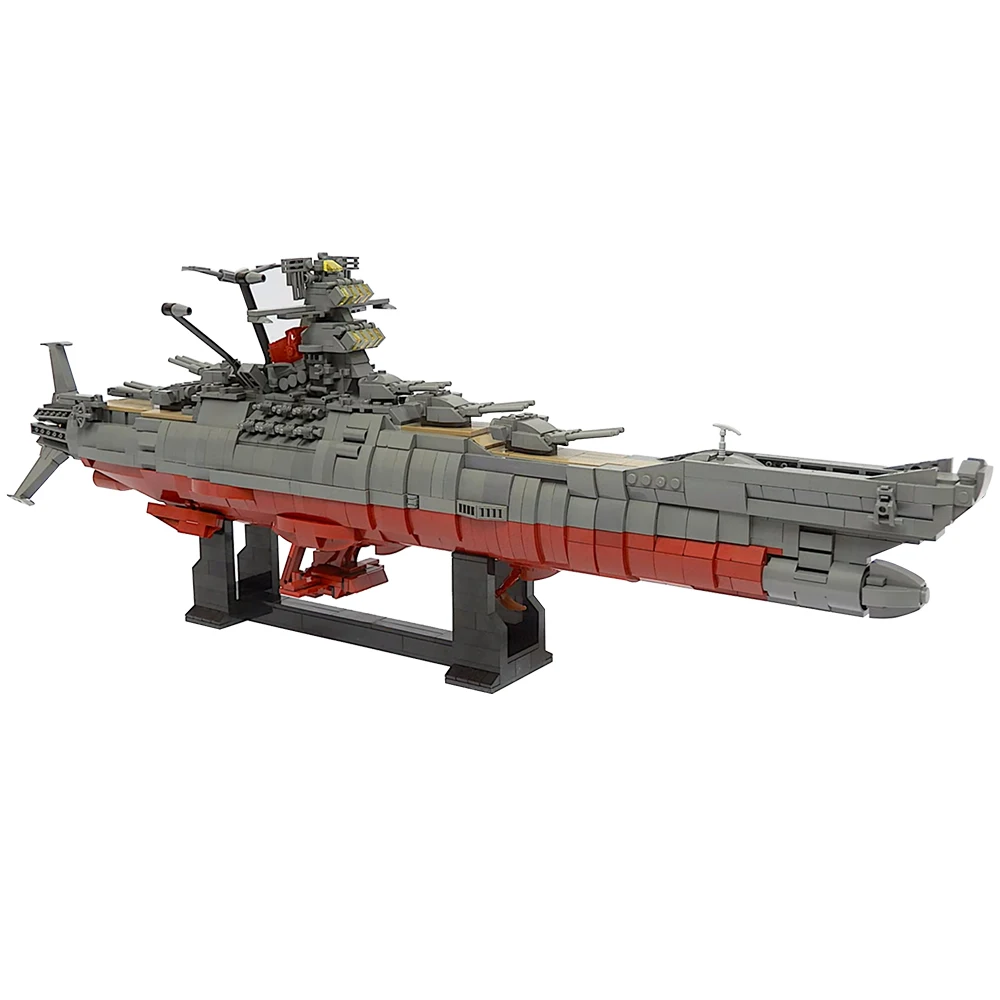 Gobricks MOC-81382 Military Warship Building Blocks Space Battleship ...