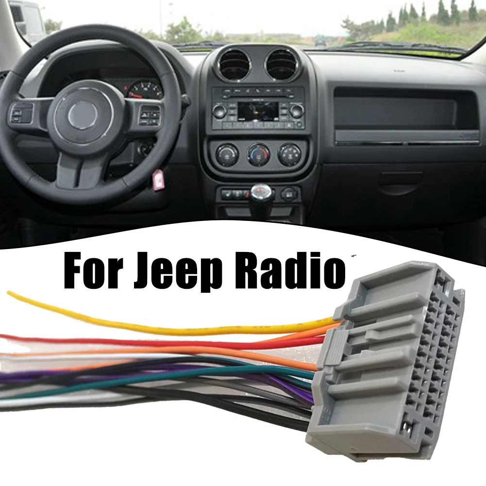 Car-Audio-Stereo-Wiring-Harness-Adapter-Plug-For-Jeep-For-Wrangler-For ...