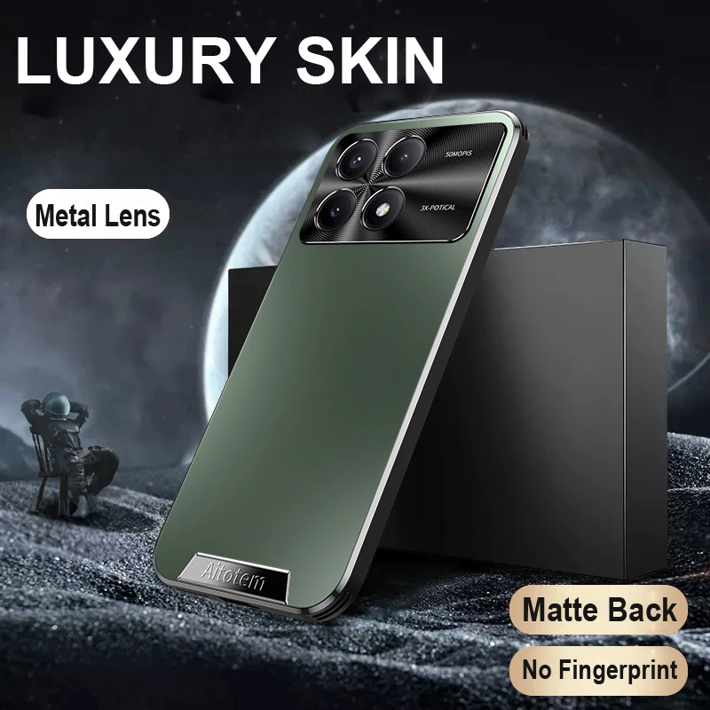 Slim Case for XiaoMi Poco F6 Pro Phone Case Metal Lens Protected ...