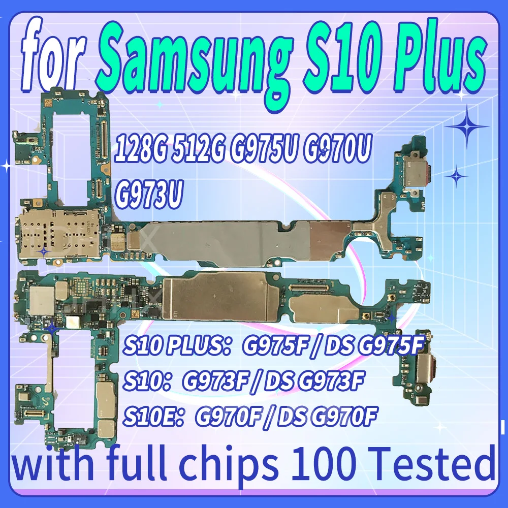 Motherboard Unlocked Logic Main Board For Samsung S10 G973F G973FD ...
