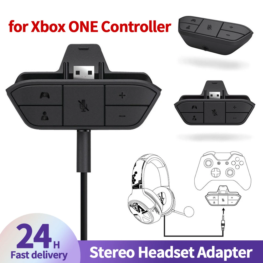 Controller-Headset-Adapter-Stereo-Headphone-Audio-Mic-Converter-with-3 ...