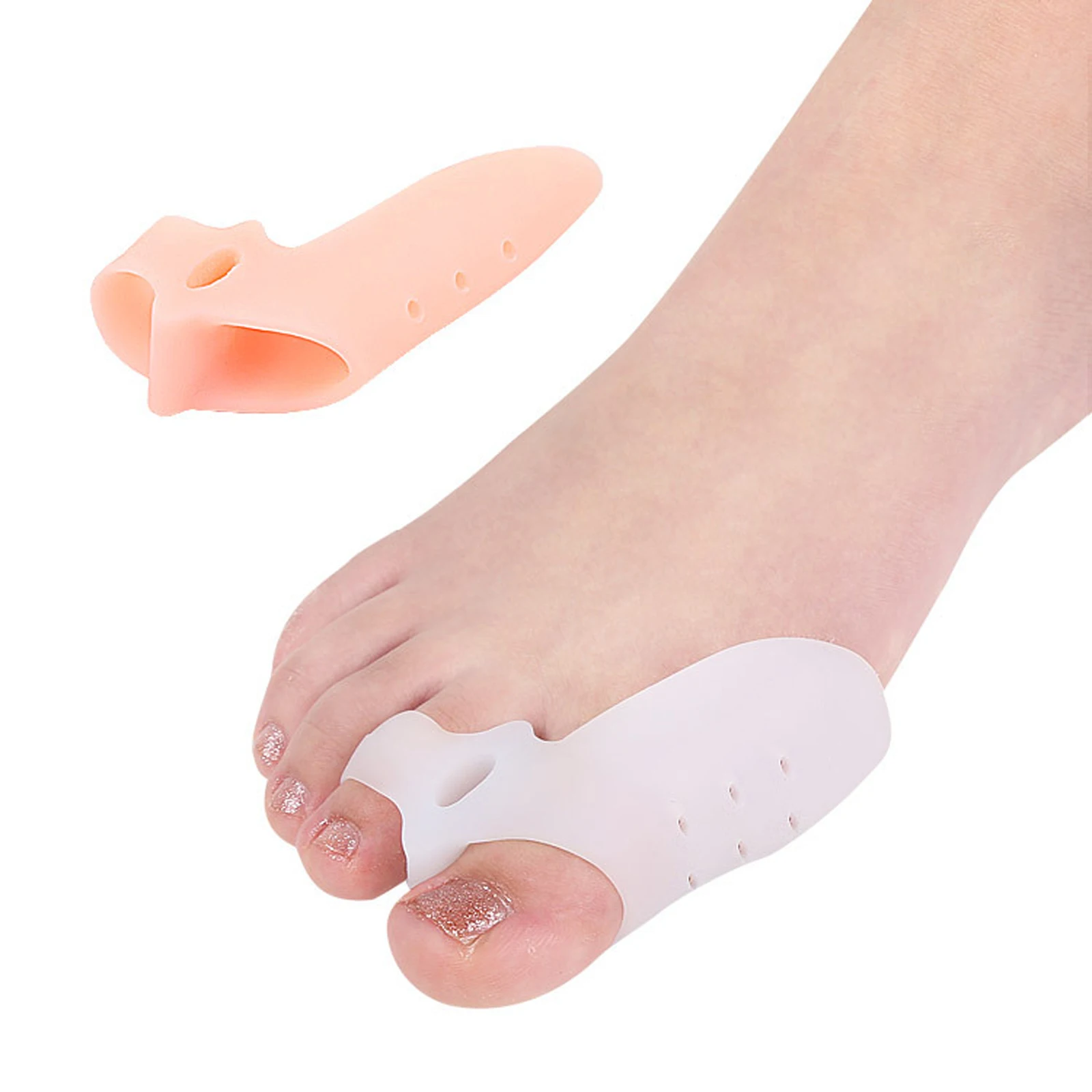 Dedo do pé grande straightener polegar valgus protetor silicone gel ...