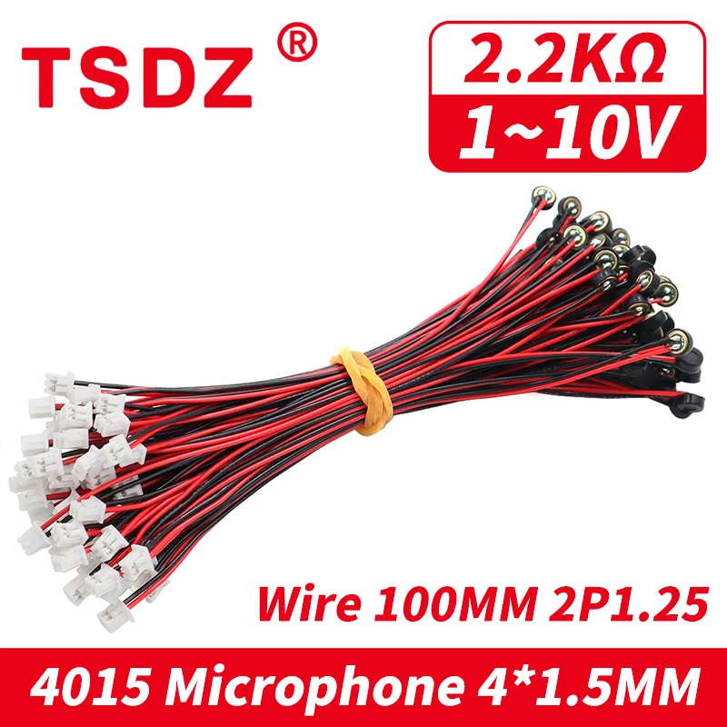 10PCS-4015-Microphone-Head-Wire-Mobile-Phone-Microphone-Anti ...