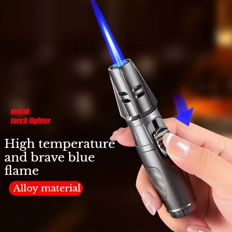 Metal Mini Straight Flame Gun Inflatable Personalized Cigar Lighter ...
