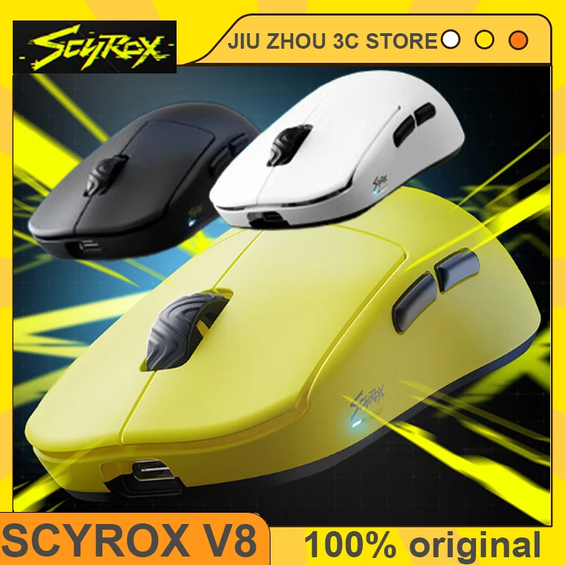 Scyrox-V8-Mouse-PAW3950-Dual-Mode-2-4g-Wireless-Wired-8k-36g ...