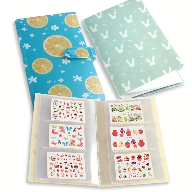 Nail-Stickers-Storage-Book-Empty-Collection-Book-Holder-Display-Showing ...