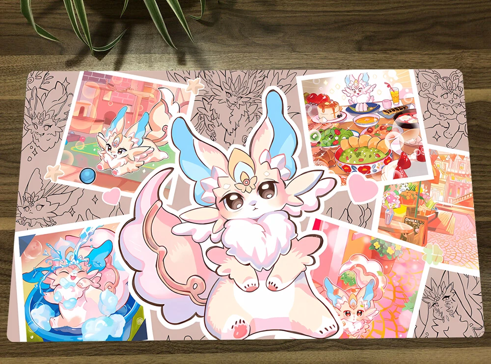 YuGiOh Purrely TCG CCG Playmat Trading Card Game Mat Rubber Table Desk ...