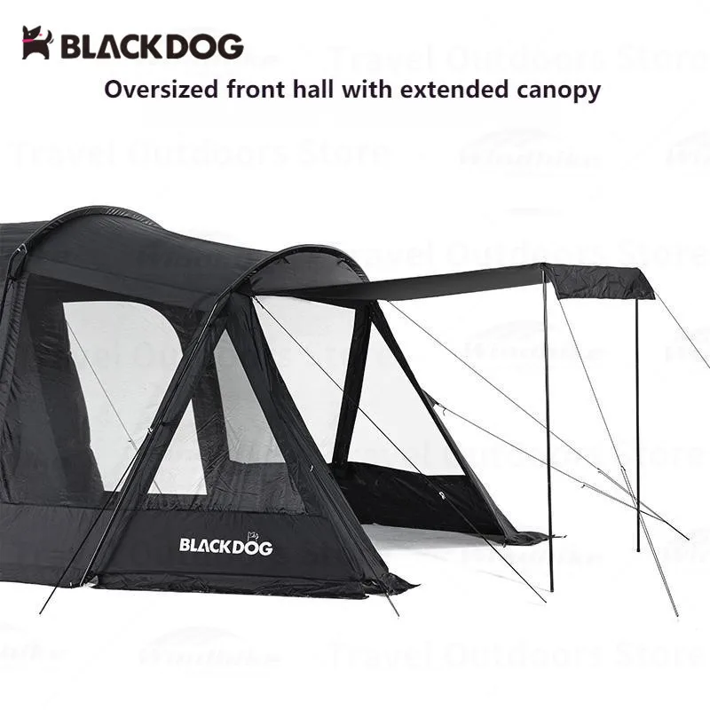 BLACK DOG Tunnel Tent - 5-8 Persons - Camping - Festivals - Camping ...