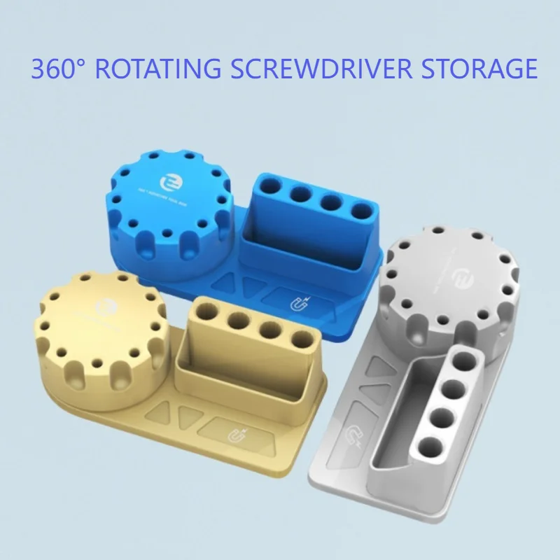 Screwdriver-Storage-Box-360-Rotating-Holder-Aluminum-Alloy-Mounting ...