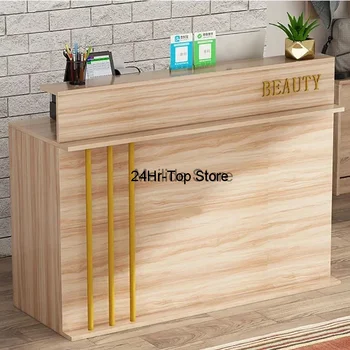 Barber Shop Reception Desks Office Furniture Simple Cashier Counter ...