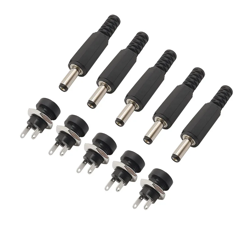 5Pair-DC-Power-Male-Plug-Adapter-3-5-x-1-3mm-DC-Power-Supply-Jack ...