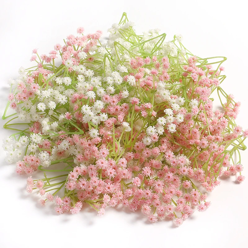 Babies-Breath-Flores-Artificiais-Plastic-Gypsophila-DIY-Noiva-Floral ...