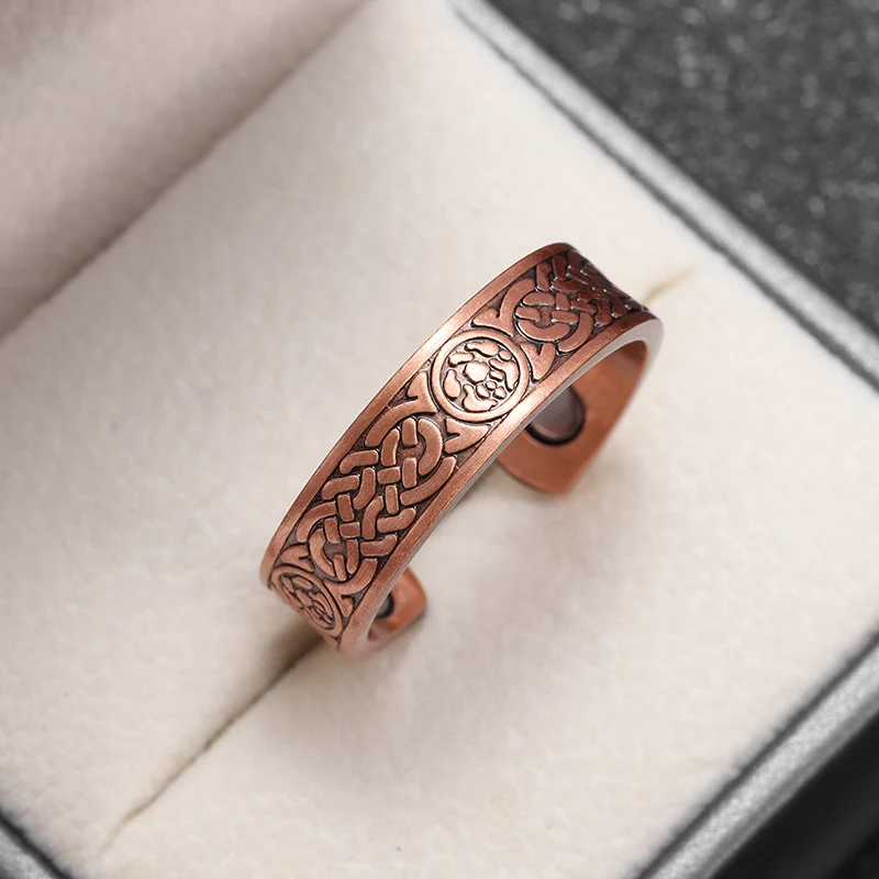 Celtic-Bear-Claw-Copper-Ring-Magnetic-Energy-Treatment-Joint-Pain-Ring ...