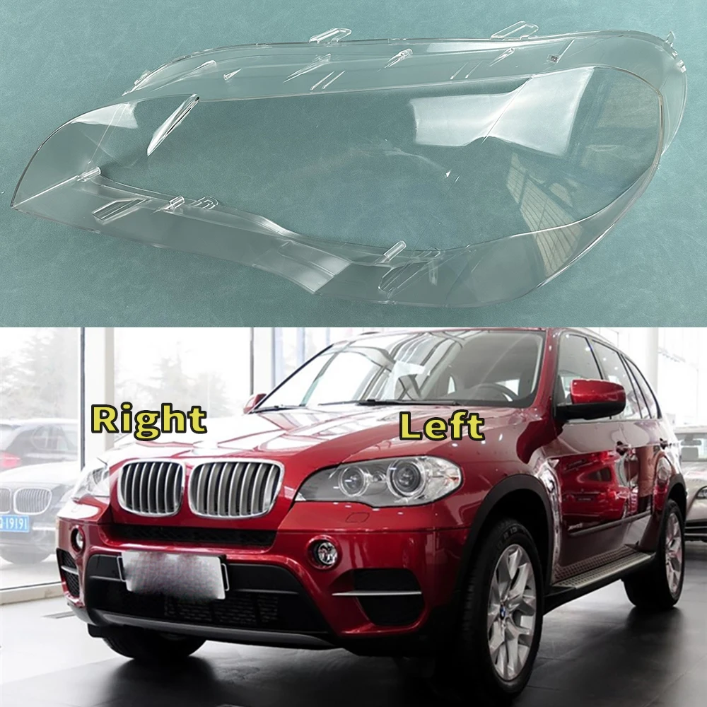 For-BMW-X5-E70-2007-2013-Car-Front-Headlight-Cover-Headlamp-Lampshade ...