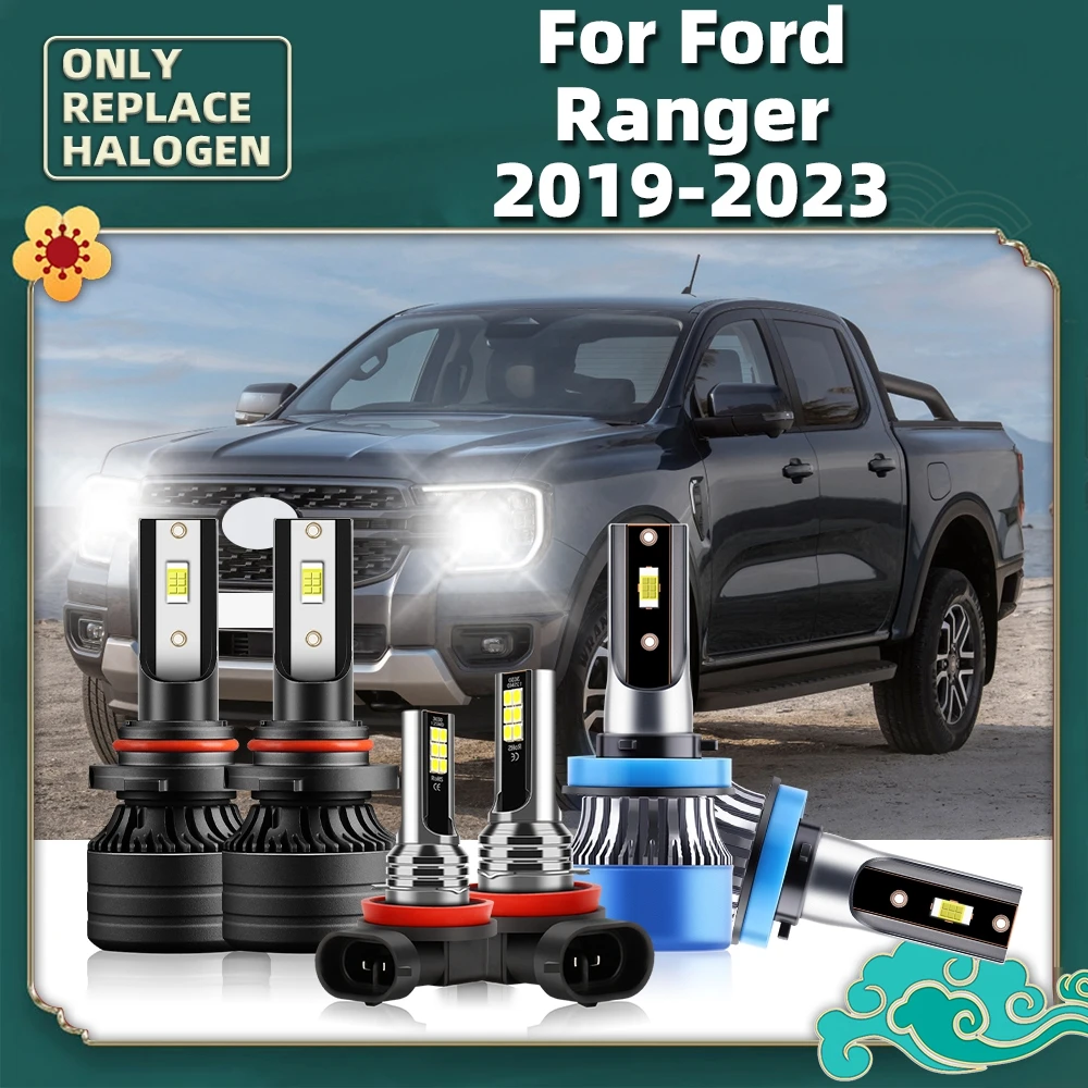 12V-LED-Headlights-Powerful-CSP-Auto-Bulbs-For-Ford-Ranger-2019-2020 ...