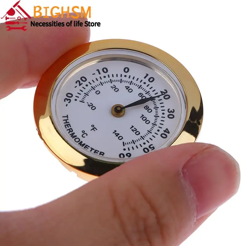 1PC 37mm Cigar Humidity Detector Hygrometer, Thermometer Accurate ...