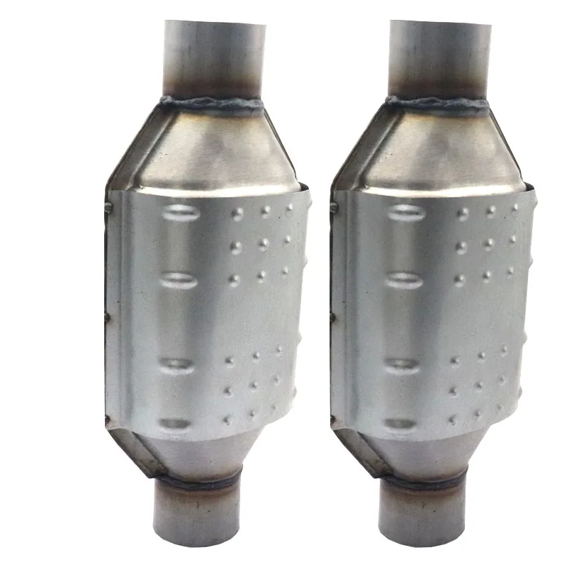 2pcs-2-5-Inch-Catalytic-Converter-High-Flow-Stainless-Steel-400-CELL ...
