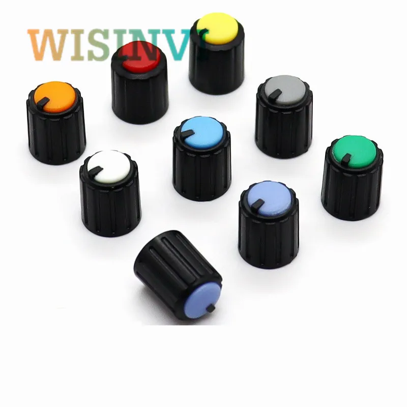 10PCS Plastic Small Knob Potentiometer Audio Equipment Knob Hat ...