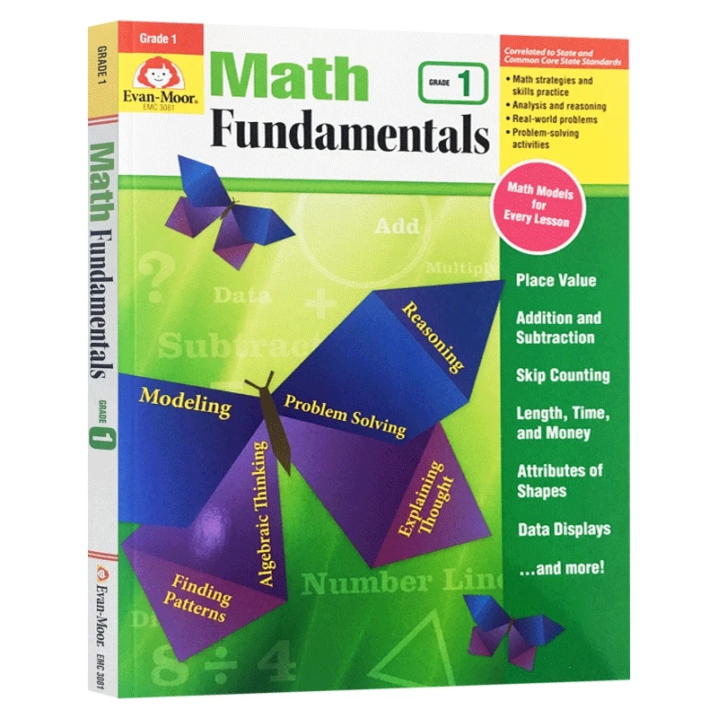 Evan-Moor-Math-Fundamentals-Grade-1-Workbook-aged-5-6-7-8-English-book ...