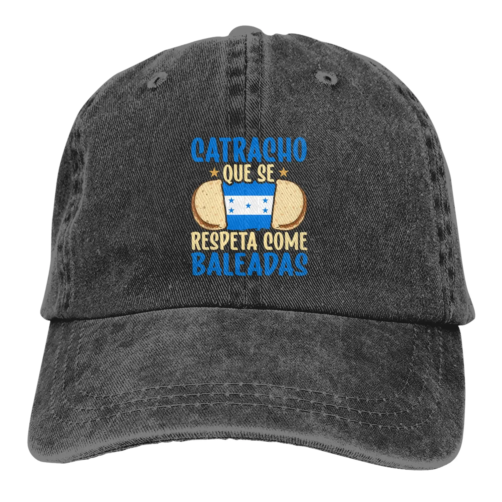 Honduras Flag Unisex Hats Respeta Come Beleadas Denim Cowboy Cap Adult ...
