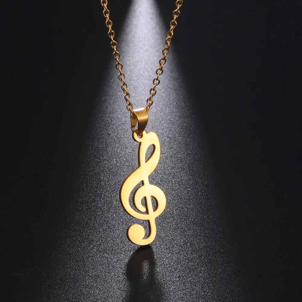 Skyrim Music Necklace Score Note Treble Chain Musical Symbol G Clef ...