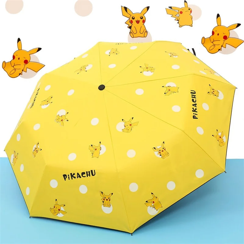 Kawaii Cartoon Pokemon Pikachu Umbrella - KawaiiMerch.com
