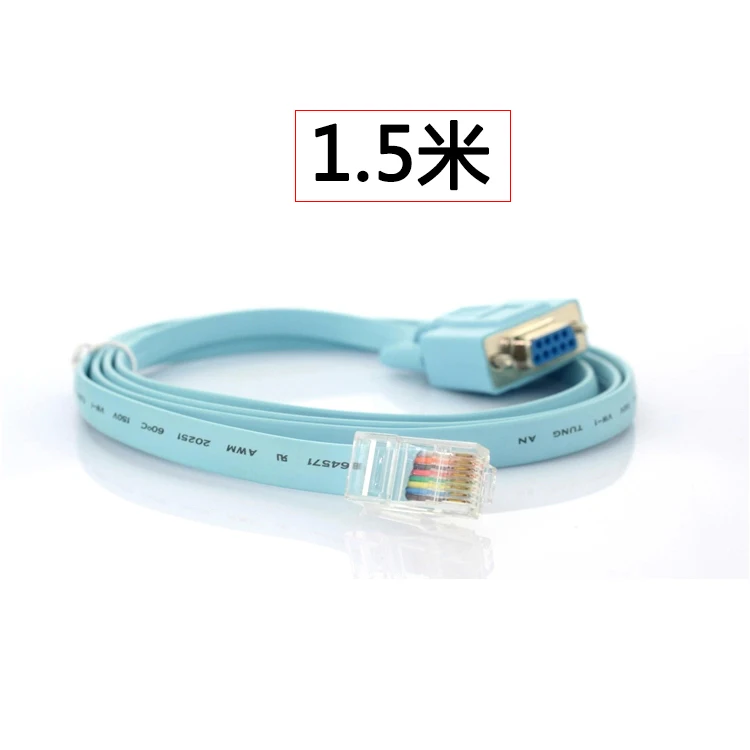 For-Cisco-Console-Cable-RJ45-Cat5-Ethernet-to-Rs232-DB9-COM-Port-Serial ...