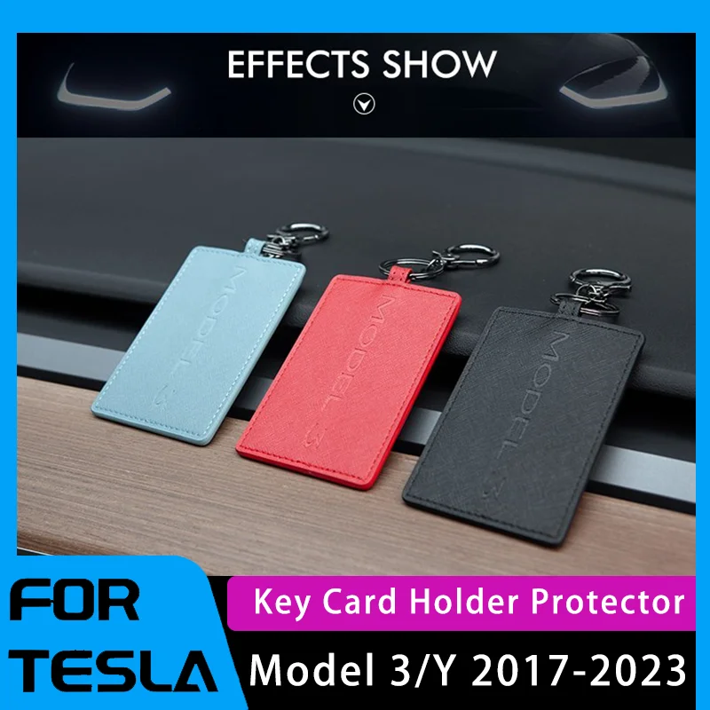 PU-Leather-Silicone-Suede-Key-Card-Holder-For-Tesla-Model-3-Y-2023-Car ...