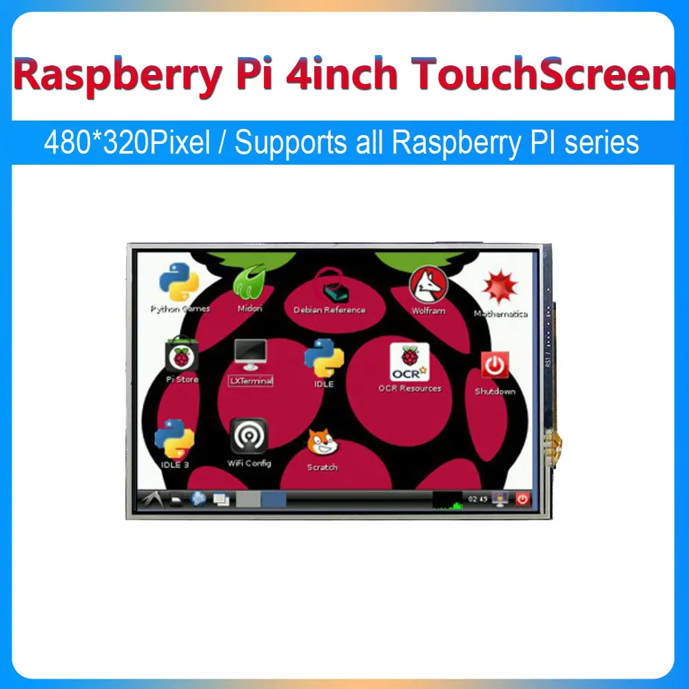 Raspberry-Pi-4inch-RPi-LCD-display-Touch-Screen-TFT-480-320Pixel ...
