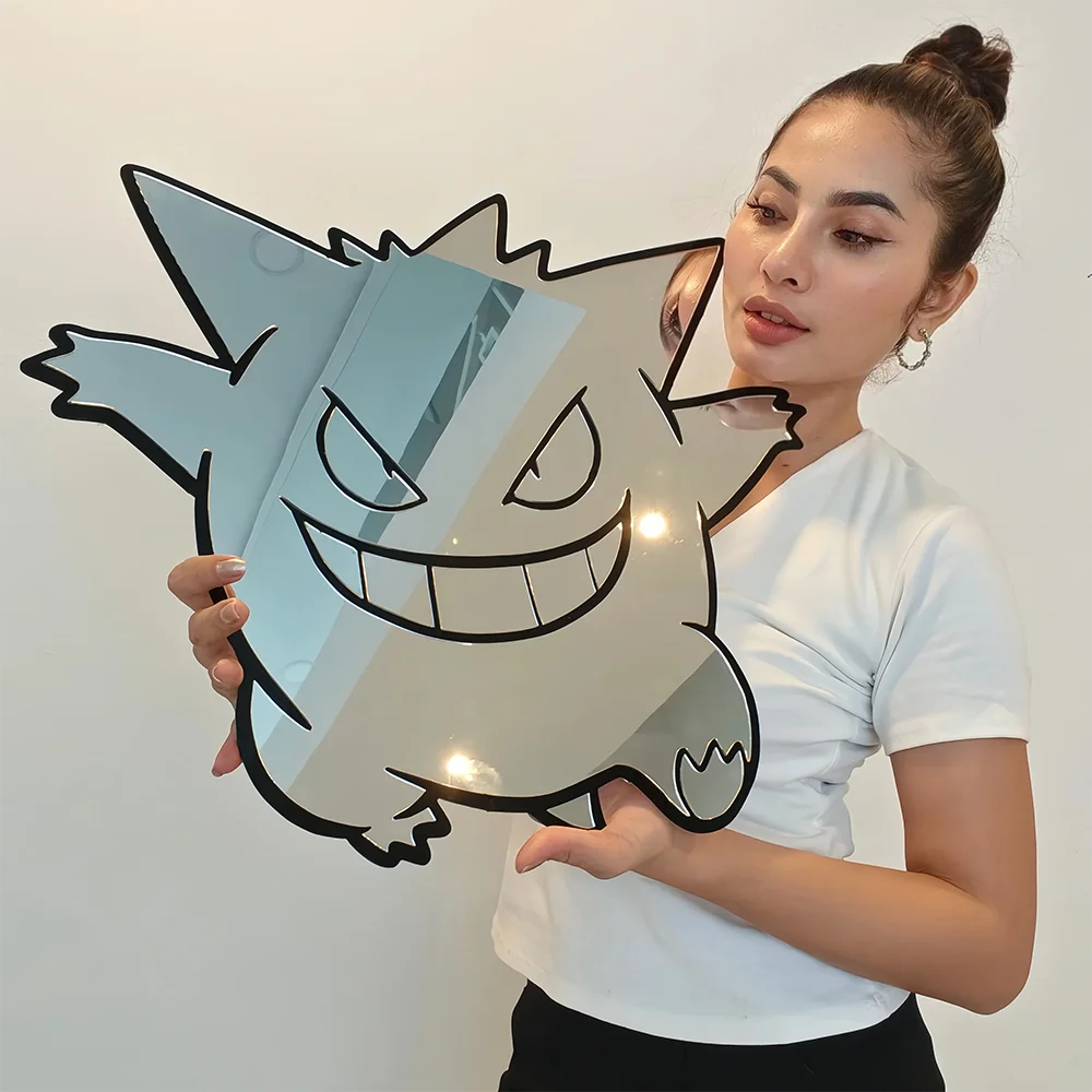 Anime Mirror Gengar/Pikachu Mirror One Piece Dragon Ball Z Pokemon Turn ...