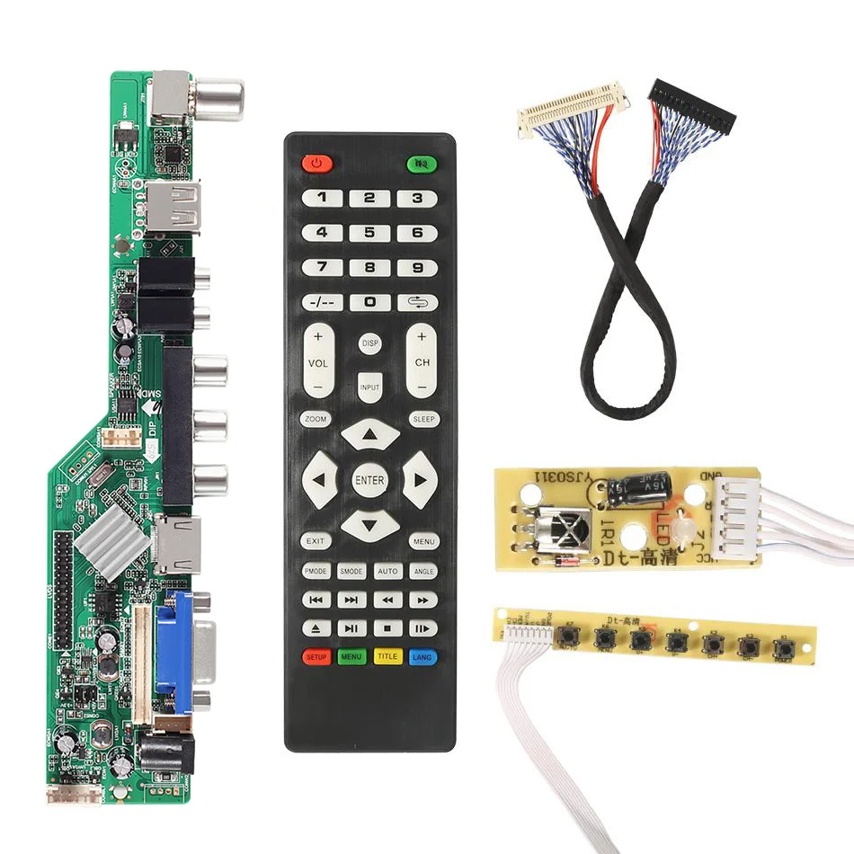 Kit-de-controlador-de-TV-universal-placa-de-controlador-de-TV-DVB-C-de ...