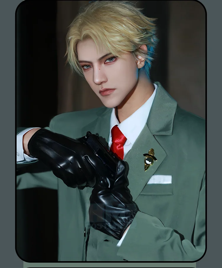 Anime spy x família loid falsificador cosplay terno verde peruca loira ...