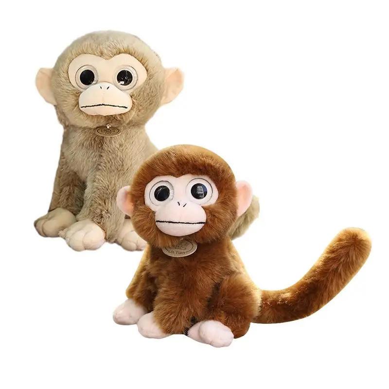 Monkey-Plush-Toy-Funny-Interactive-Monkey-Animal-Plushie-Realistic ...