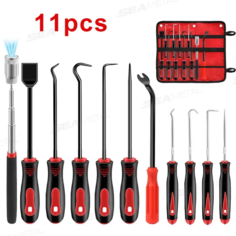 Car Oil Seal Screwdrivers Set O Ring Gasket Puller Hooks Removal Tool ...