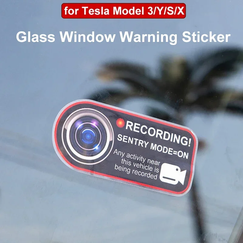 Warning-Sticker-for-Tesla-Model-3-Y-S-X-Invader-Sentinel-Sentry-Mode ...