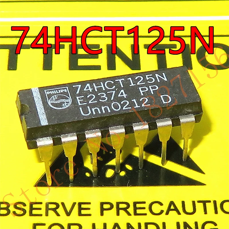 5PCS/lot 74HCT125N SN74HCT125N 74HCT125 DIP-14 goodquality