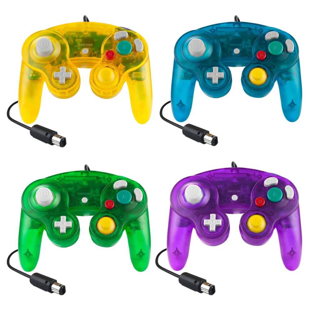 8-Colors-Transparent-Wired-Game-Controller-with-Single-Point-For ...