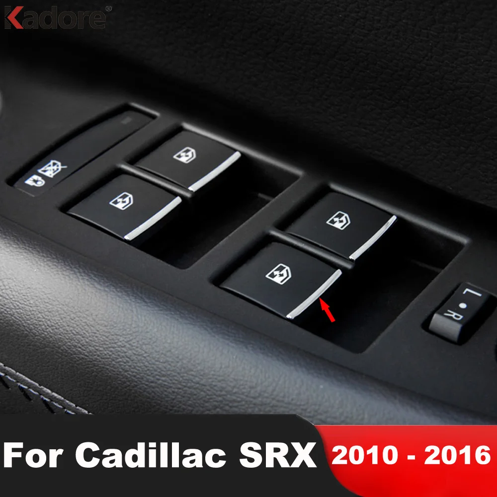 For-Cadillac-SRX-2010-2011-2012-2013-2014-2015-2016-Chrome-Car-Window ...