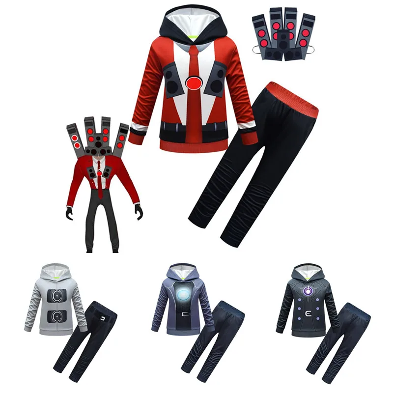 Homens-Halloween-Skibidi-Toilet-Traje-Camisola-C-mera-de-udio ...