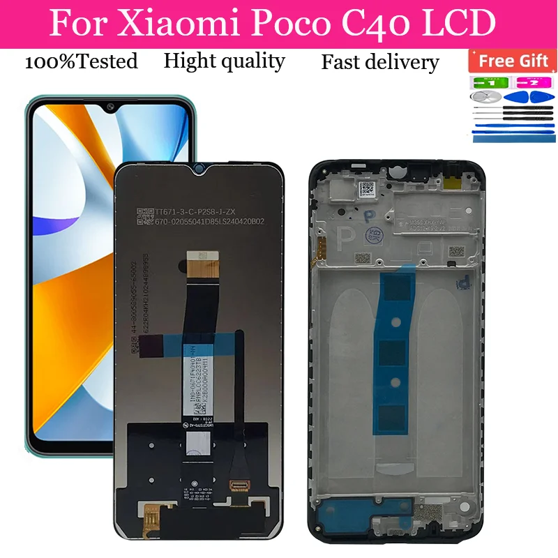 6-71-For-Xiaomi-Poco-C40-220333QPG-LCD-Display-Touch-Screen-Replacement ...