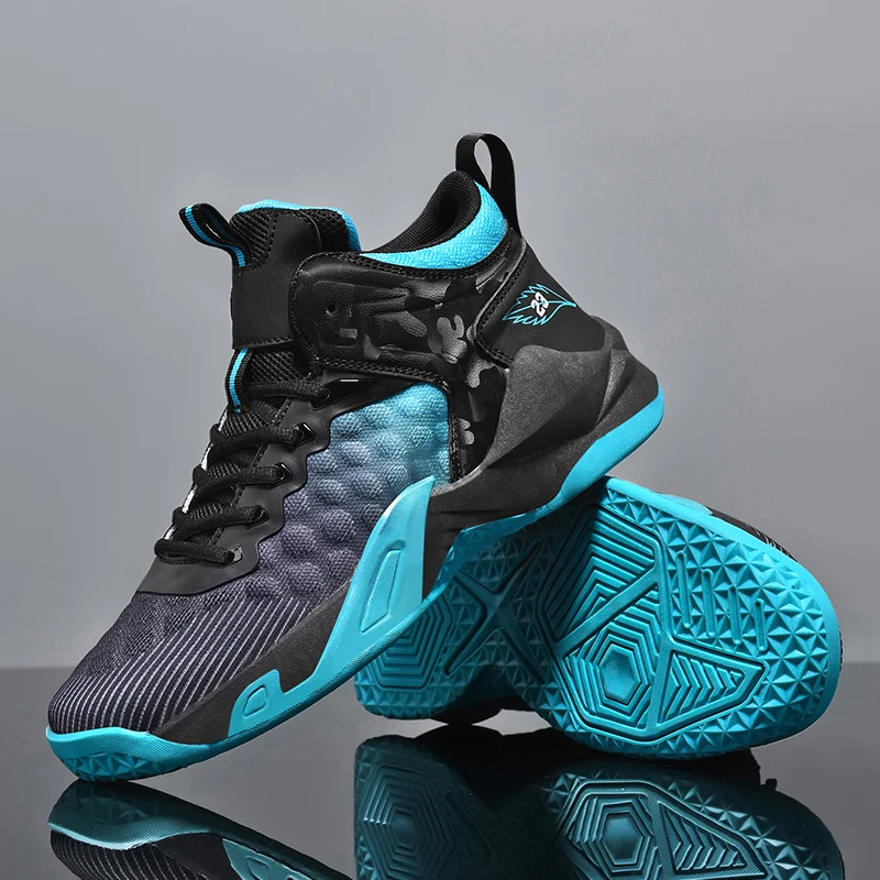 Basketball Shoes Men High-top Comfortable Field Training Outdoor Sports ...