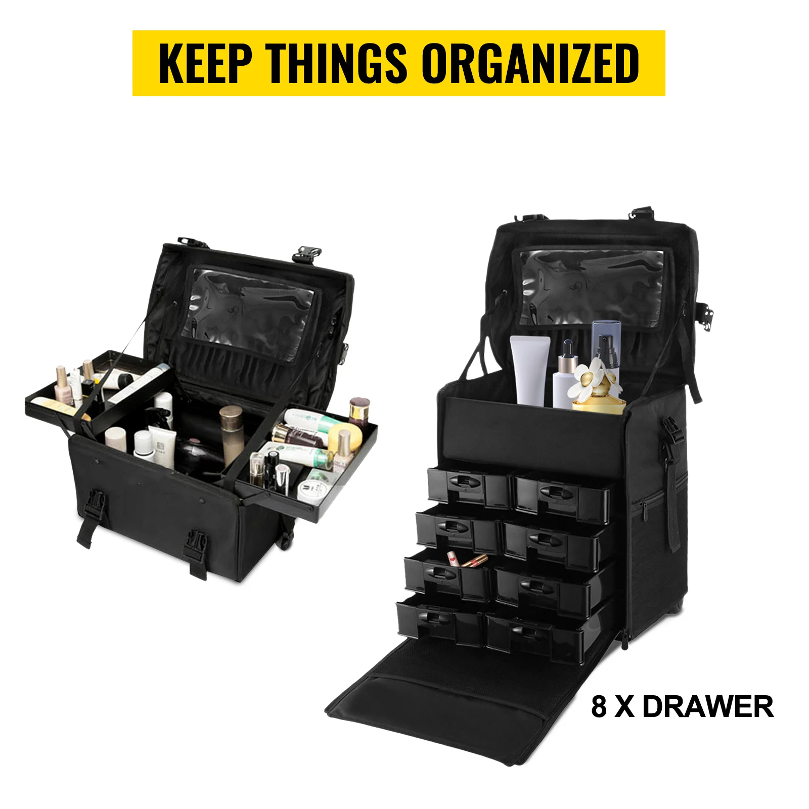 Professional Makeup Cases With Drawers
