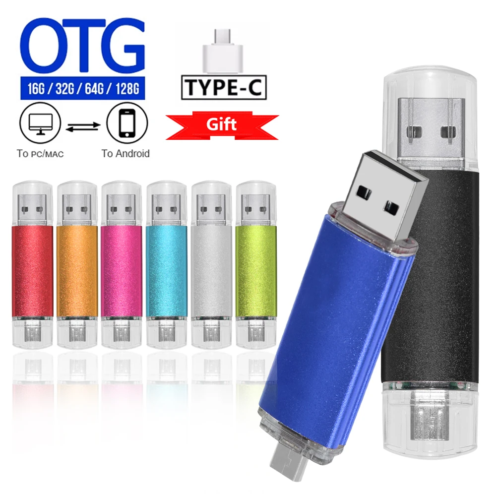 Micro Otg Usb Flash Drive 4gb 8gb 16gb 64gb 32gb Pendrive For Computer ...