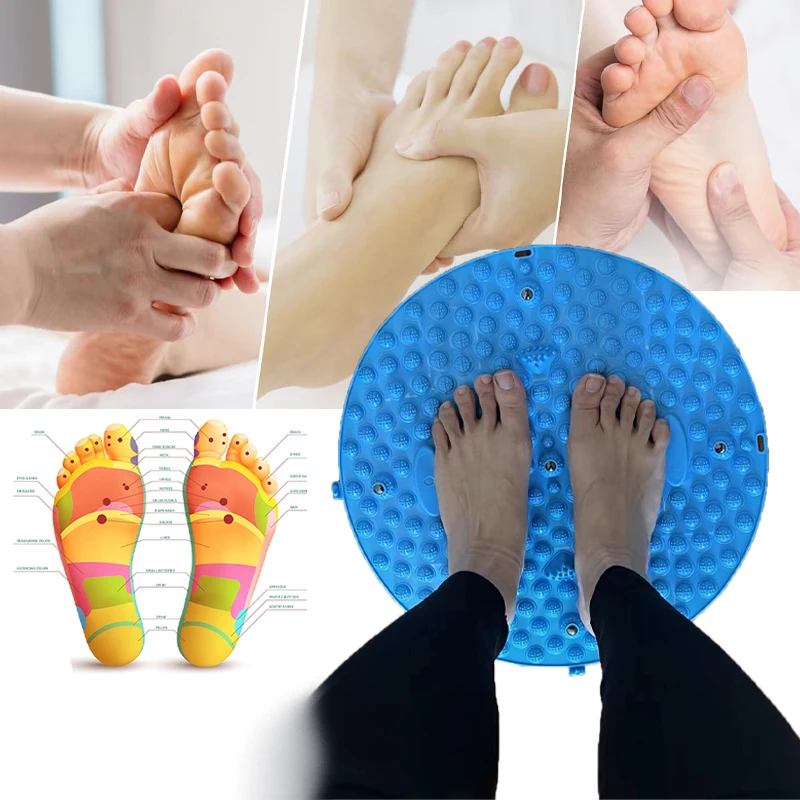 Plantar Standing Acupressure Mat Foot Reflexology Walking Toe Plate ...