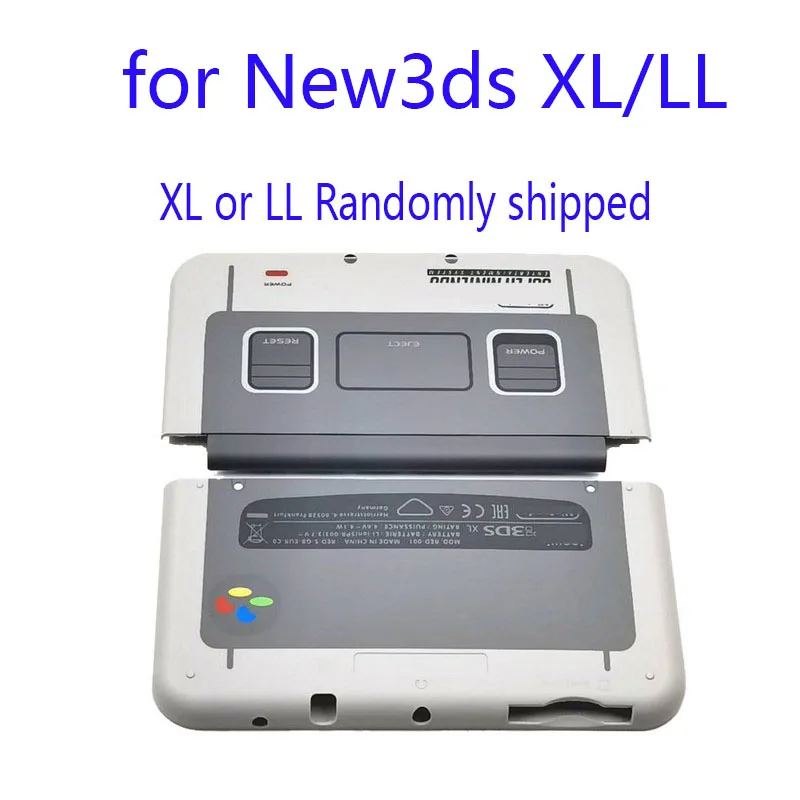 ด้านบน + ด้านล่าง Shell ป้องกันเปลี่ยนสำหรับ3DS XL LL ด้านบนฝาหลังแผ่น ...